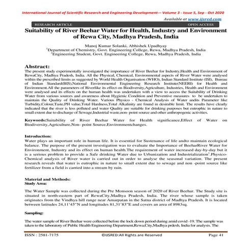 WATER QUALITY PARAMETERS | PDF