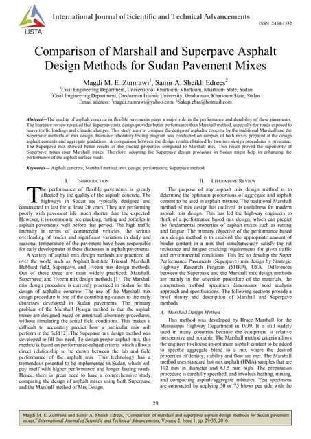 Marshall Mix Design: Lab Report | PDF
