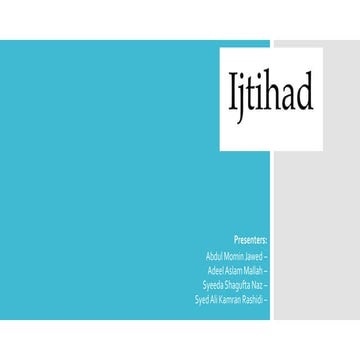 ijtihad | PPTX