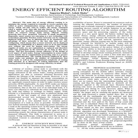 Energy Efficient Routing Algorithm Pdf