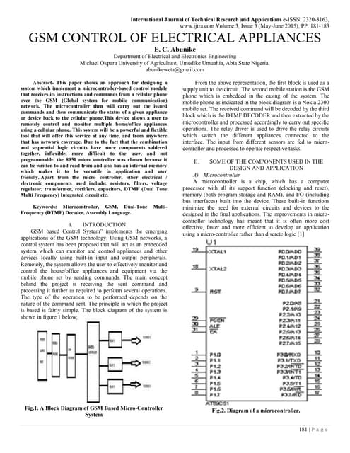 Gsm based-automatic-motor-control-and-protection-system(1) | PDF