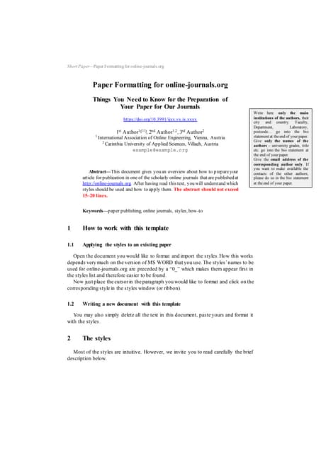 IJSER Template (International Journal of Scientific & Engineering ...