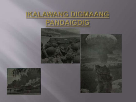 Mga kaganapan sa ikalawang digmaang pandaigdig | PPT