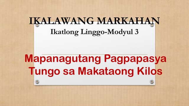 ESP 10-Makataong Kilos.ppt