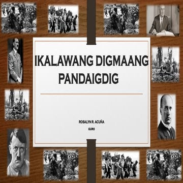 Unang Digmaang Pandaigdig at Mga dahilan | PPTX