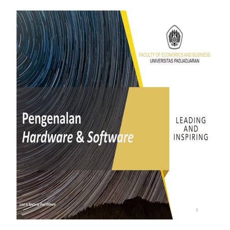 Pengenalan hardware software sebagai pengantar | PPT