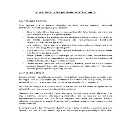 Ikt-ak hezkuntza aireberritzeko aitzakia | PDF
