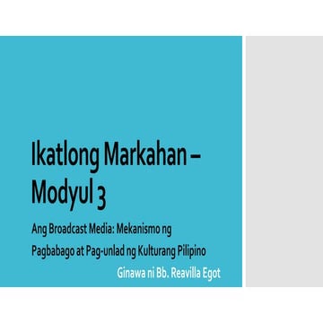 Ikatlong Markahan-Modyul 3-Grade 8.pptx