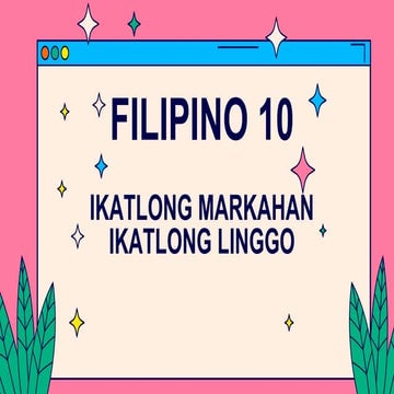 Filipino 10 anektoda sa buhay ni nelson mandela | PPTX
