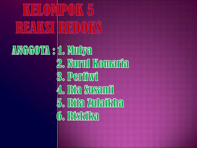 Penyetaraan reaksi redoks | PPTX