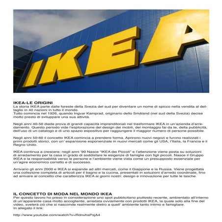 LA MODA - analisi spot Ikea | PDF
