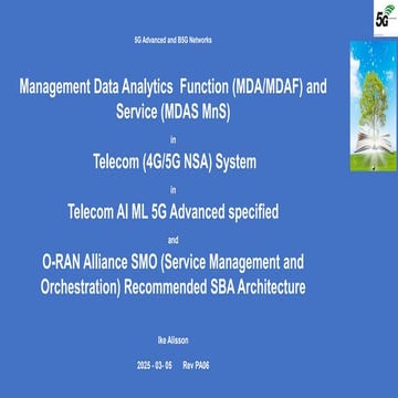 System AIML use in 5G Adv Release System SBA and SBI | PDF