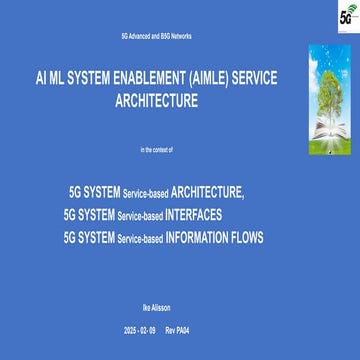 System AIML use in 5G Adv Release System SBA and SBI | PDF