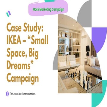 Case Study: IKEA – “Small Space, Big Dreams” Campaign | PDF
