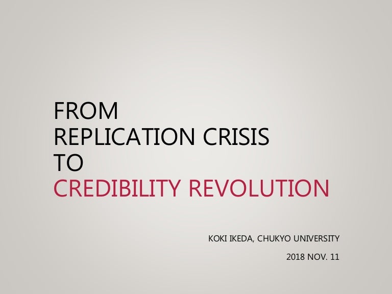 Replication Crisis