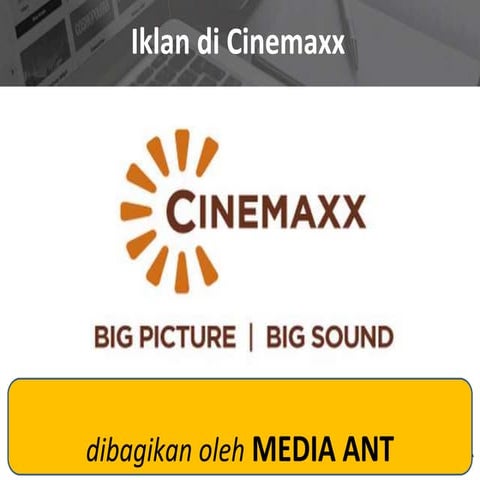 Pasang Iklan di CGV Cinemas Digital | PPTX
