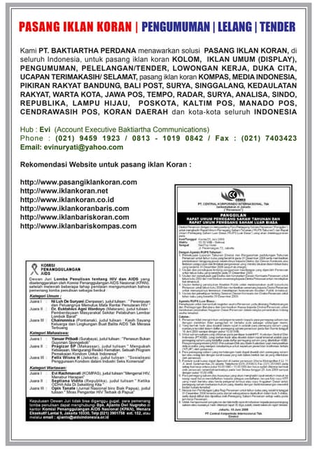 Iklan baris koran | PDF