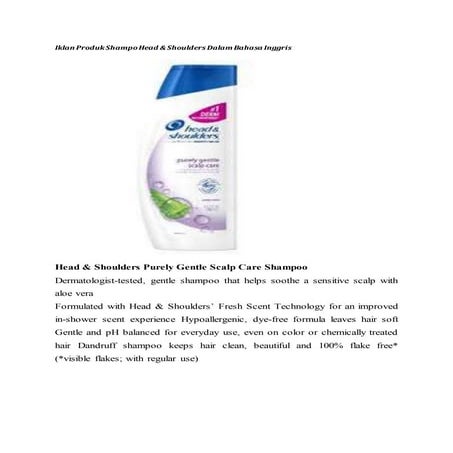 Iklan produk shampo head | DOCX