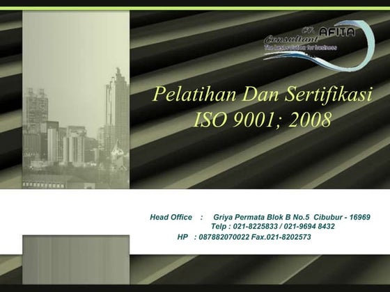 Contoh Lengkap Manual Mutu ISO 9001 Perusahaan | PDF