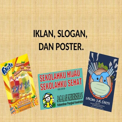 Materi bahasa indonesia kelas 8 tentang teks iklan, poster dan slogan | PPTX