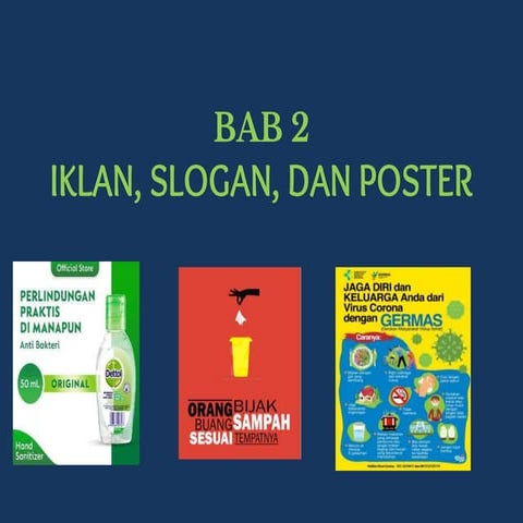 Materi bahasa indonesia kelas 8 tentang teks iklan, poster dan slogan | PPTX
