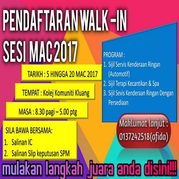 Iklan walk in | PPTX