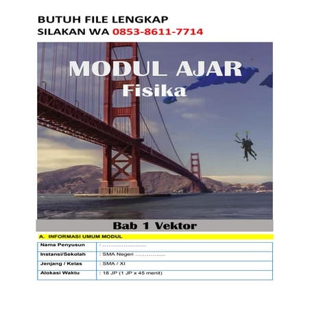 Download IKM Modul Ajar Fisika Kelas 11 Revisi Terbaru | PDF