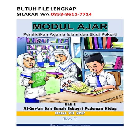 Unduh Modul Ajar PAI Kelas 7 Terbaru 2025 | PDF