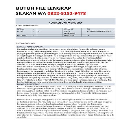 Modul Ajar PPKn Kls 5_Norma dalam Kehidupanku.pdf