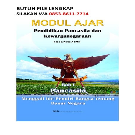 Download Modul Ajar PPKN Kelas 10 Kurikulum Merdeka Terbaru 2025 | PDF