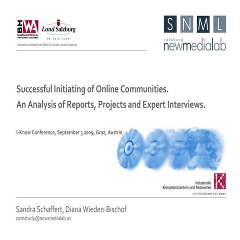 Initiating Online Communities | PPT