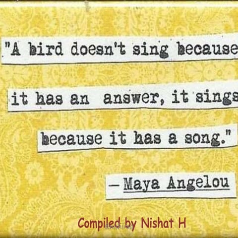 I know why the caged bird sings - nh | PPTX