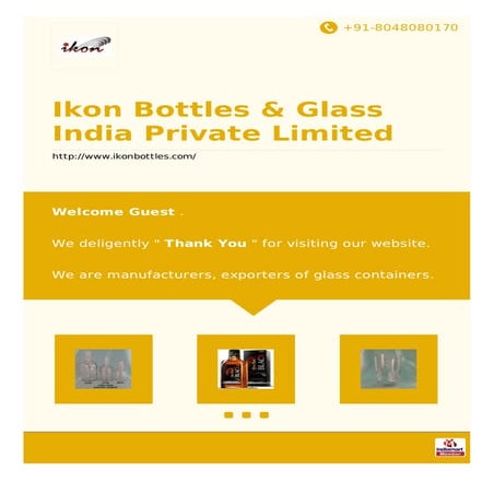 Ikon bottles-glass-india-private-limited | PDF | Alcoholic Beverages ...