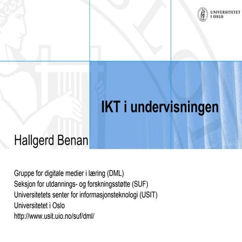 IKT i undervisningen | PPT
