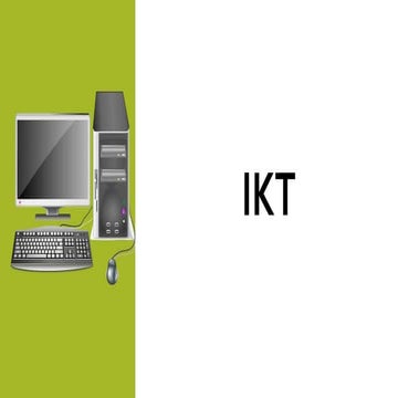 Ikt informasjon og kommunikasjonsteknologi | PPTX