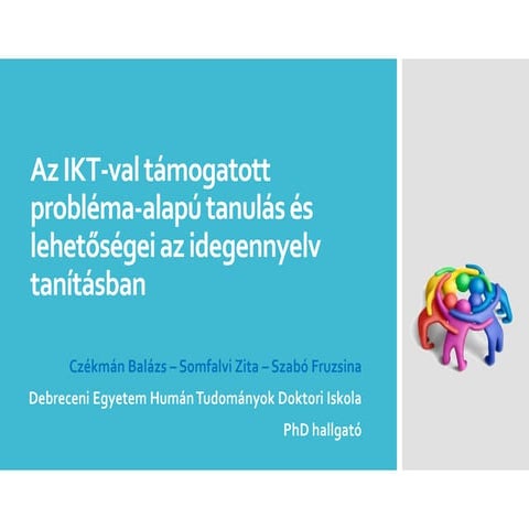 Az IKT-val támogatott probléma-alapú tanulás és lehetőségei az idegennyelv tanításban | PDF