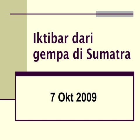 Iktibar dari-gempa-di-sumatra | PPT