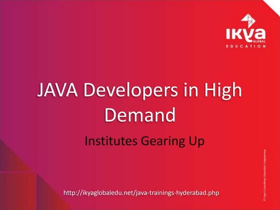 The best java Programming training institute | PPT The best java Programming training institute | PPT