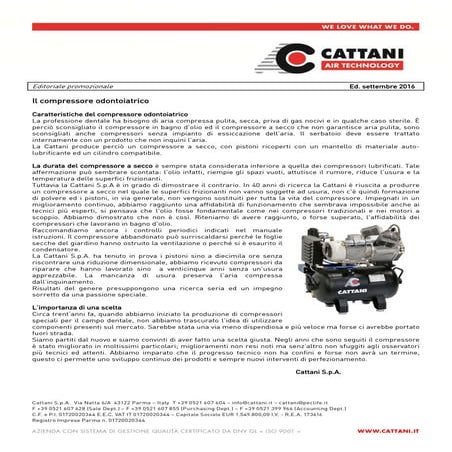 Il compressore odontoiatrico | PDF