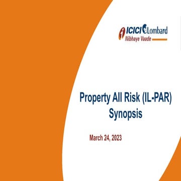 PROPERTY ALL RISK INSURANCE PRODUCT -PPT | PPTX