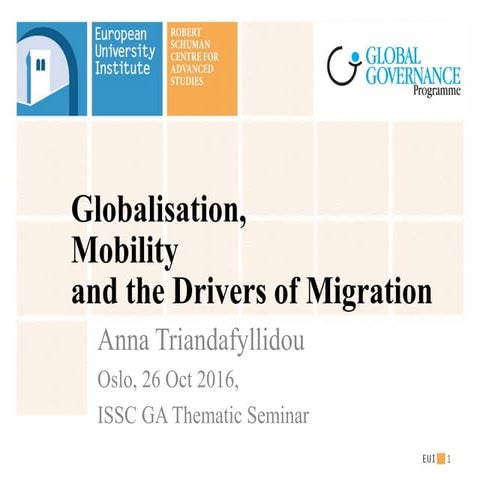 On the Move Migrations Seminar - Globalisation, Mobility and the ...