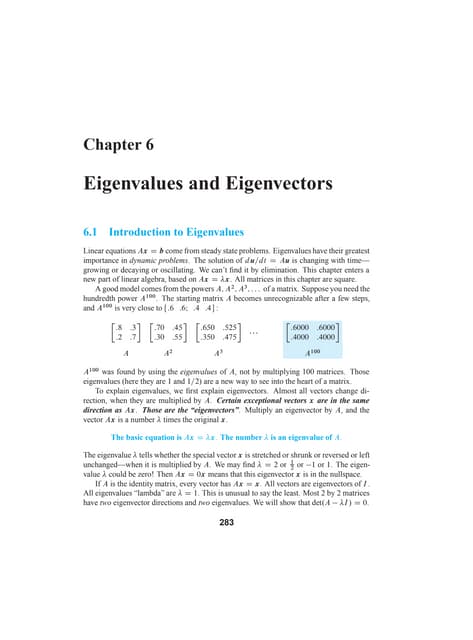 Eigenvalues and Eigenvectors | PPT | Physics | Science