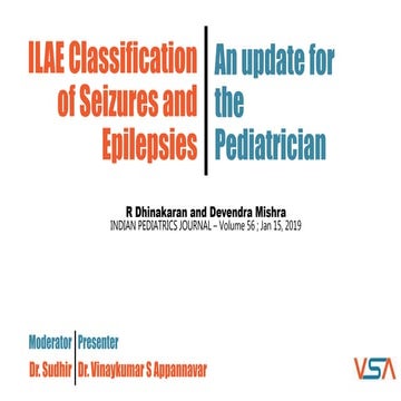 ILAE classification of seizures and epilepsies | PPTX