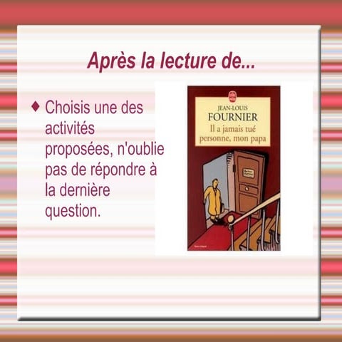 Activité après la lecture | ODP