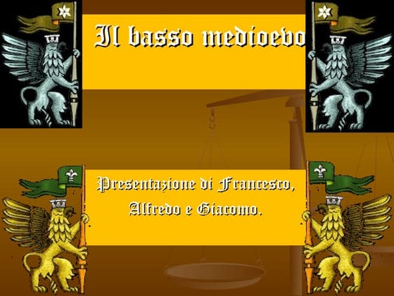 L'autunno del medioevo-mappa | PPT