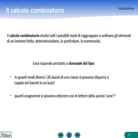 appunti di calcolo combinatorio che spiegano le permutazioni ...