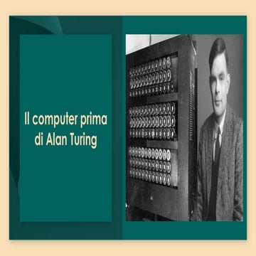 Il computer prima di Alan Turing e tanti altri | PDF