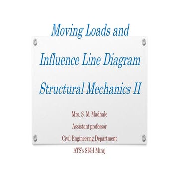 6 Influence Lines For Statically Determinate Structures Pdf
