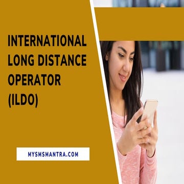 ILDO (International Long-Distance operator) Bulk SMS Service | PDF