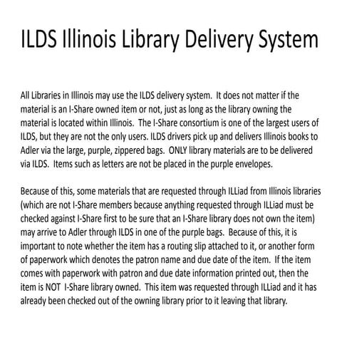 ILDS procedures | PPT